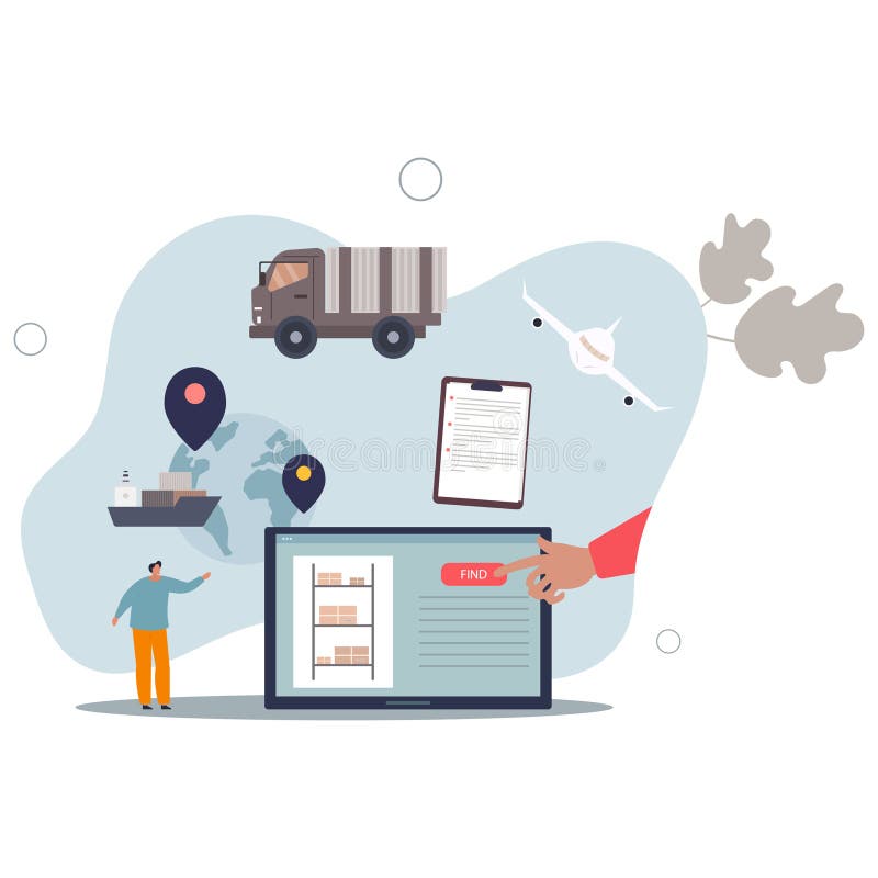 Inventory Management with Modern Warehouse Software.Digital App for ...