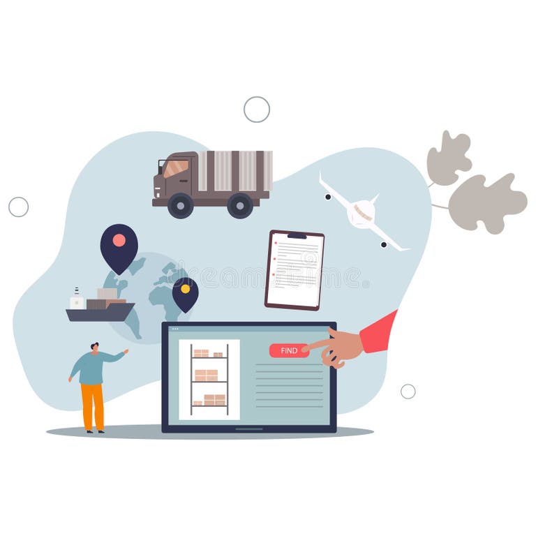 Inventory Management with Modern Warehouse Software.Digital App for ...