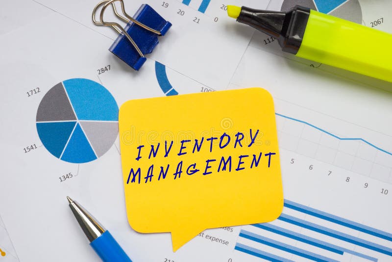 INVENTORY MANAGEMENT Sign on the Sheet Stock Photo - Image of deadline ...