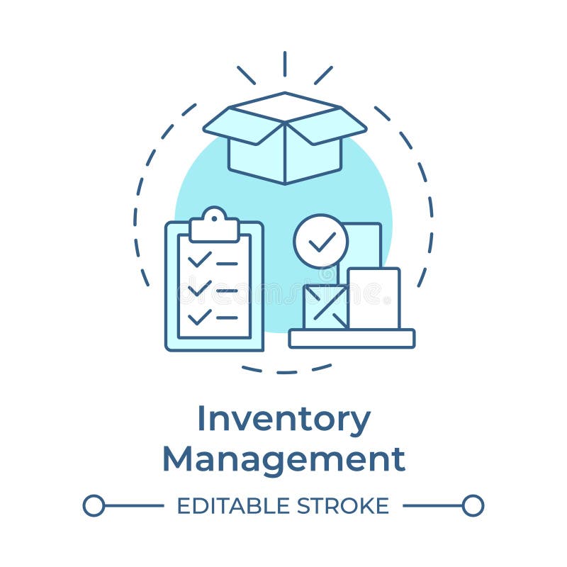 Inventory Management Accuracy. Flat Vector Illustration Stock Vector ...