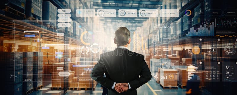 Inventory Management System Concept, a Manager Using Ai Showing ...