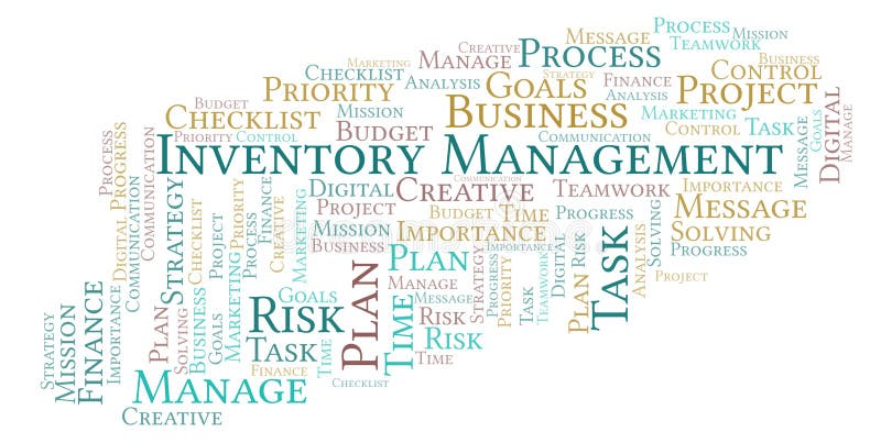 Inventory Management Word Cloud, Made with Text only. Stock ...