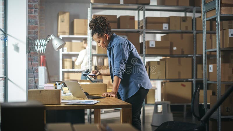 Inventory Manager Using Smartphone To Scan a Barcode on Parcel ...