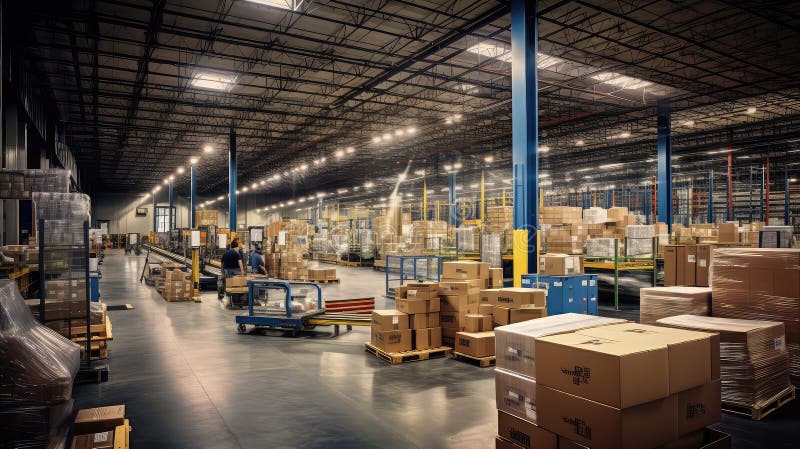 Inventory Package Warehouse Stock Illustration - Illustration of supply ...