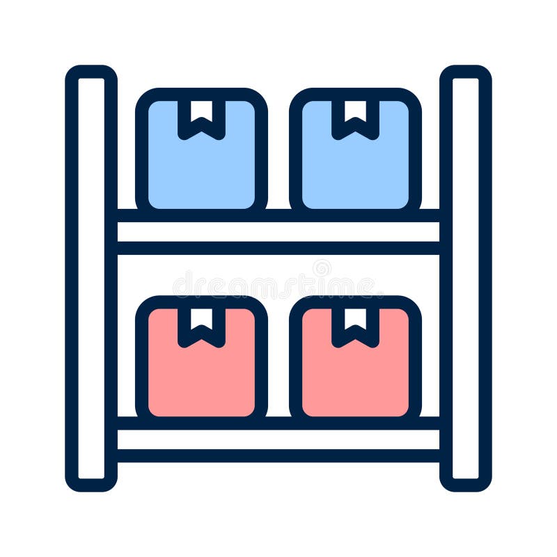 Inventory stock vector. Illustration of storage, shelf - 332213770