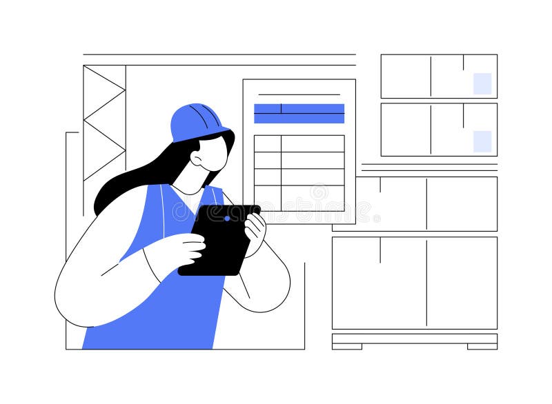 Inventory Tracking Isolated Cartoon Vector Illustrations. Stock Vector ...