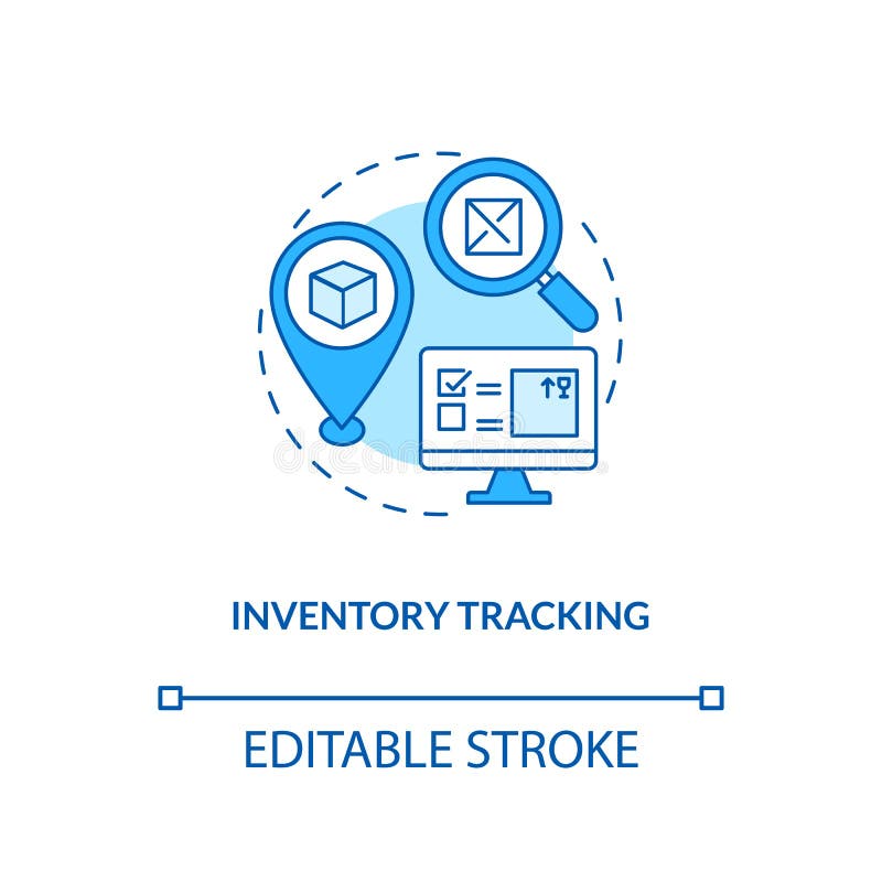 Inventory Tracking Concept Icon Stock Vector - Illustration of ...
