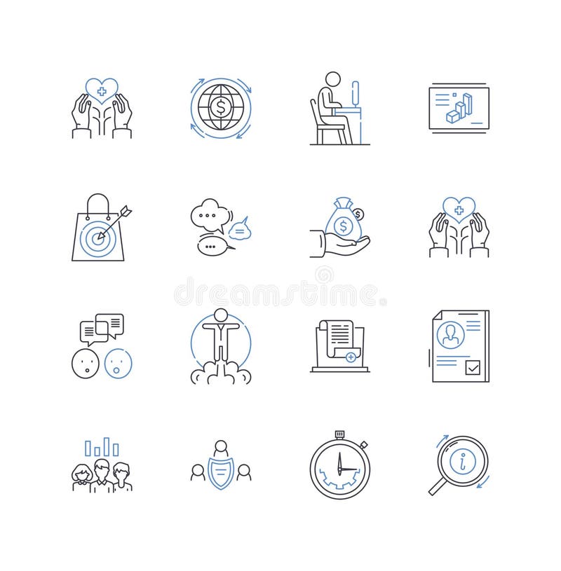 Inventory Tracking Line Icons Collection. Stock, Barcode, Audit ...