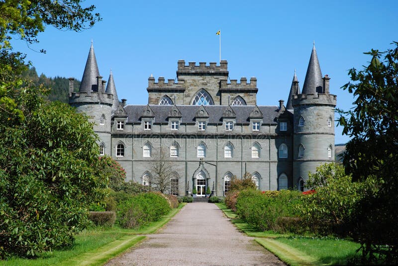 Inveraray Castle. stock image. Image of scotland, attraction - 2438493