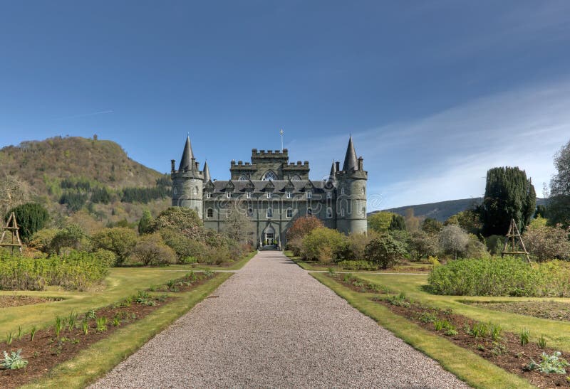 Inveraray Castle stock image. Image of earl, elegant - 25858053