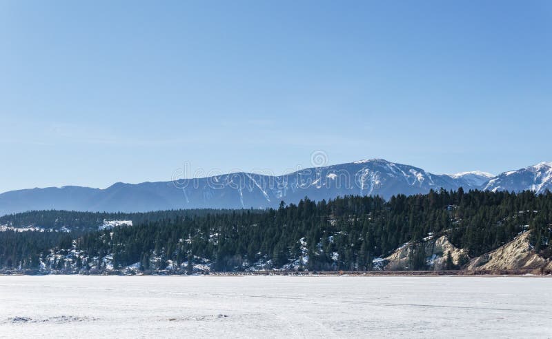 INVERMERE, CANADA - MARCH 21, 2019: Town on the Windermere Lake Early ...