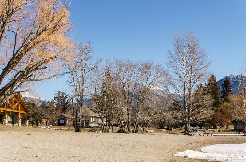 INVERMERE, CANADA - MARCH 21, 2019: Town on the Windermere Lake Early ...