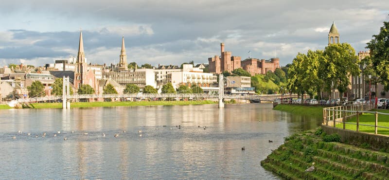 Inverness in the Autumn. stock image. Image of scottish - 21078277