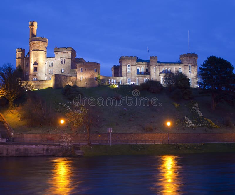 Inverness Castle and River Ness, in Inverness. Stock Photo - Image of ...