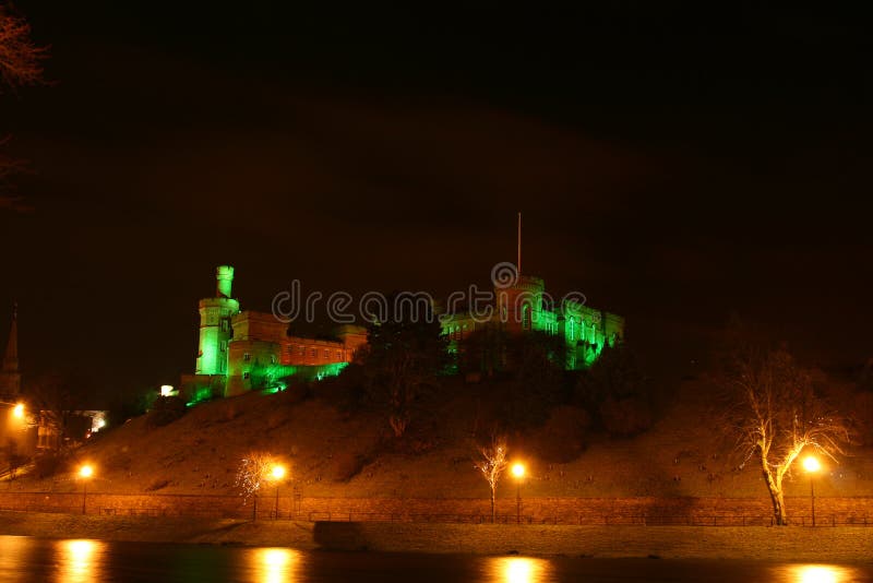 Inverness Castle in Scotland Stock Photo - Image of night, historic ...