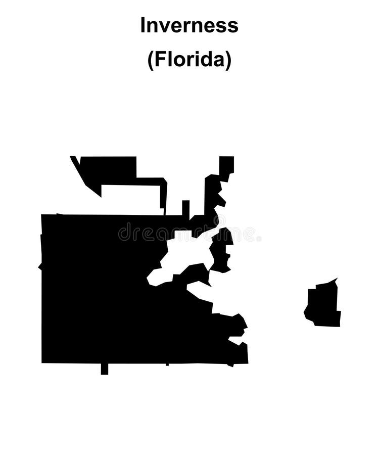 Inverness outline map stock vector. Illustration of inverness - 386149277