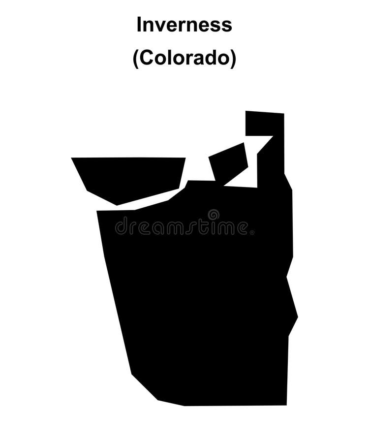 Inverness outline map stock illustration. Illustration of nova - 387016055