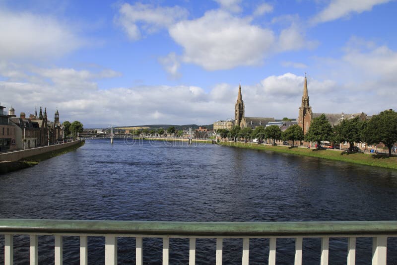 Inverness River Ness Scotland Stock Image - Image of city, riverscape ...
