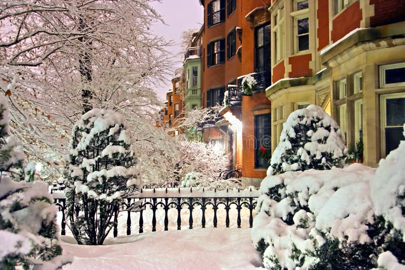 Inverno de Boston foto de stock. Imagem de bostonianos - 4244396