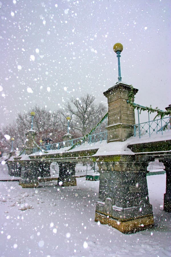 Inverno di Boston immagine stock. Immagine di lampade - 4288505