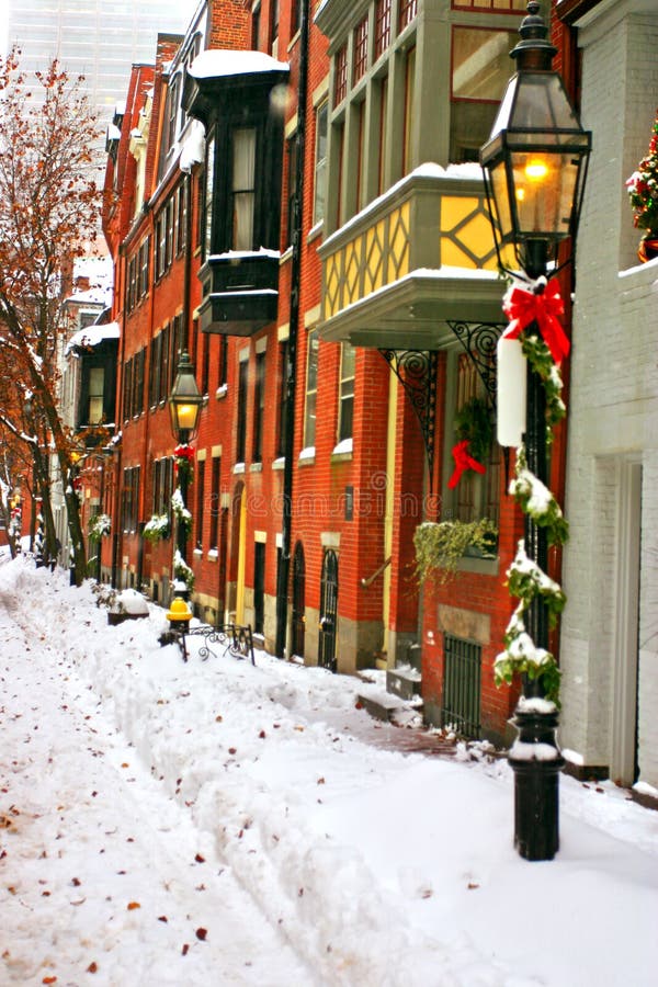 Inverno di Boston fotografia stock. Immagine di lampade - 4288838