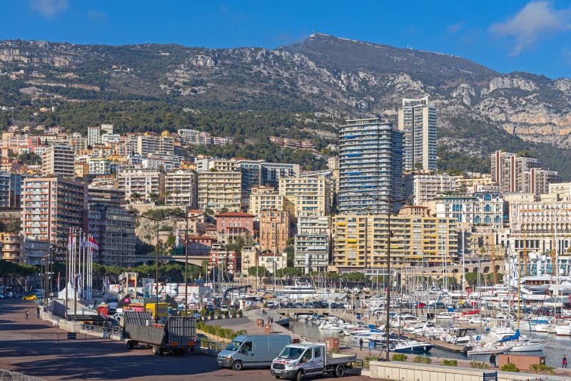 Inverno Ensolarado De Monaco Imagem Editorial - Imagem de cidade ...