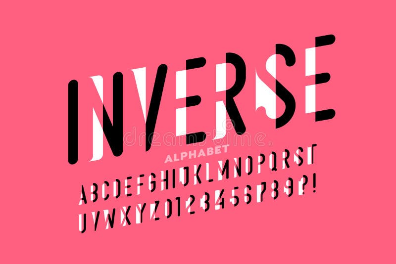 Inverse style font design stock vector. Illustration of future - 219287378