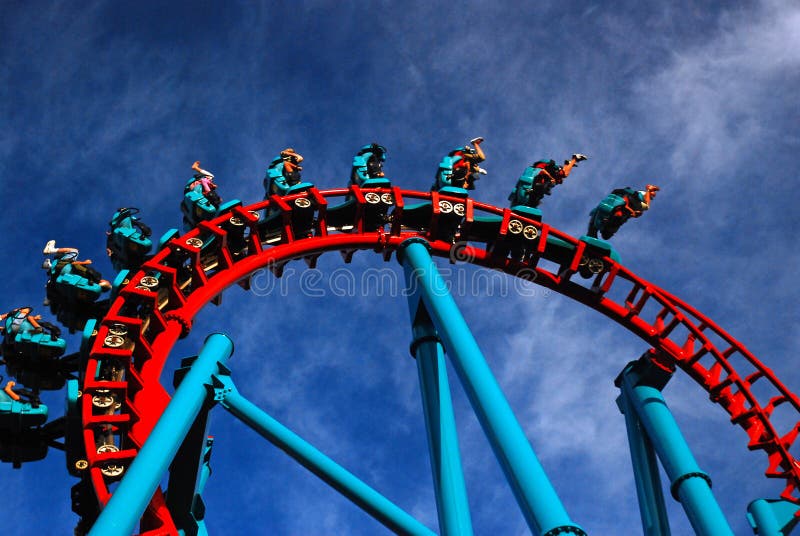 Inversion stock photo. Image of fright, coaster, holiday - 76748658