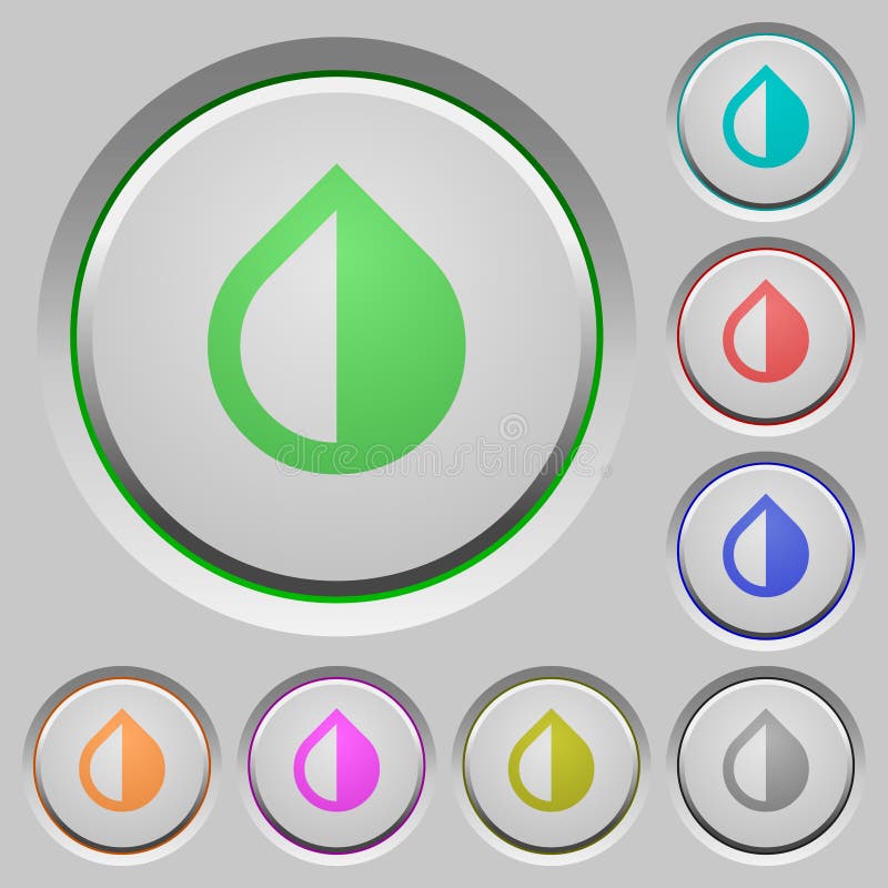 Invert Colors Button Icon Vector Set Collection Stock Vector ...