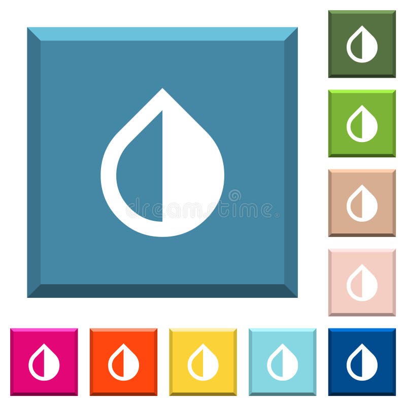 Invert Colors Button Icon Vector Set Collection Stock Vector ...