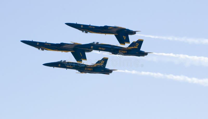 Blue Angels Flying in Formation Editorial Photography - Image of ...