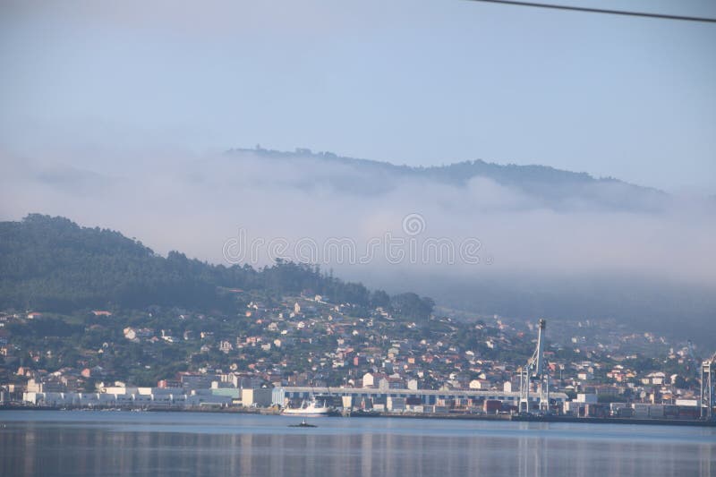 Inverted Clouds Over Town Next To Estuary Editorial Image - Image of ...