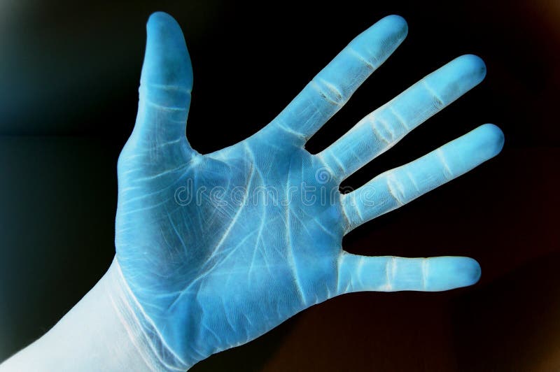 Inverted colour black hand stock image. Image of gesture - 253561