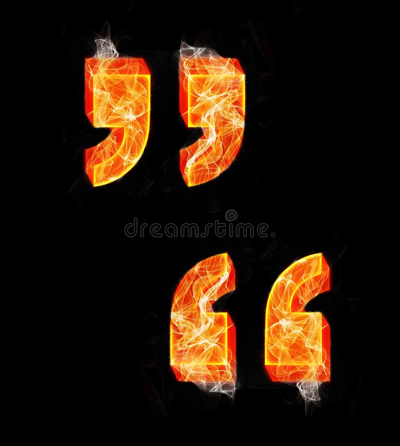 The Inverted Commas As Punctuation Mark Stock Illustration ...