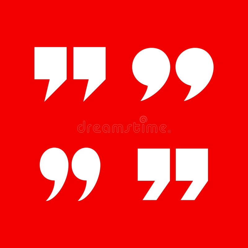 Inverted commas stock vector. Illustration of comment - 58987033