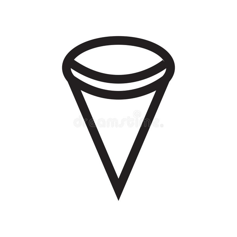 Inverted Cone Vector Sign Symbol Stock Illustrations – 18 Inverted Cone ...