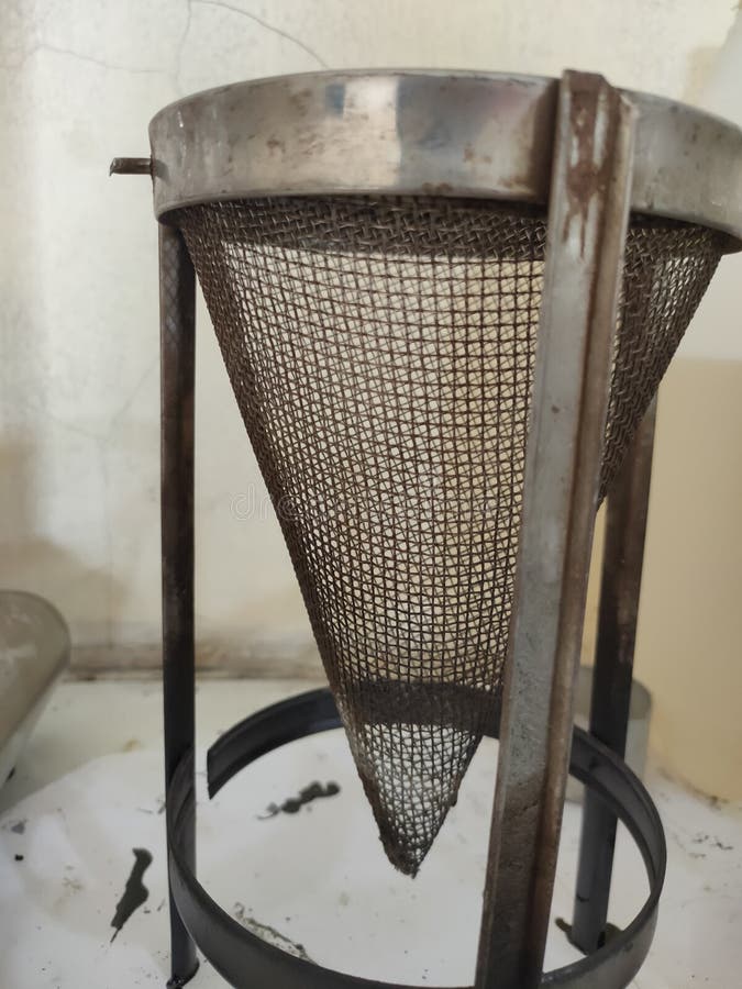 Inverted Cone - Shaped Sieve Serves for the Bitumen Repository Stock ...