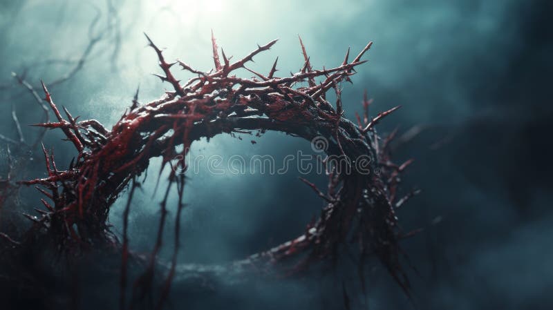 Inverted Crowns Symbolize Death and Resurrection for Passion Week Stock ...