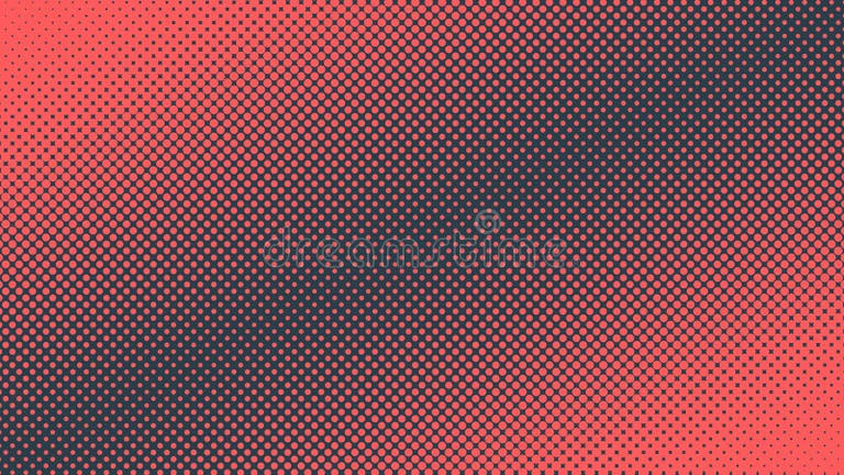 Inverted Dots Half Tone Pattern Leaning Border Vector Red Black ...