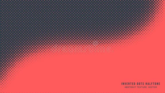 Inverted Dots Half Tone Pattern Smooth Bent Border Vector Red Black ...
