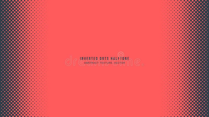 Inverted Dots Halftone Pattern Vertical Border Vector Red Black