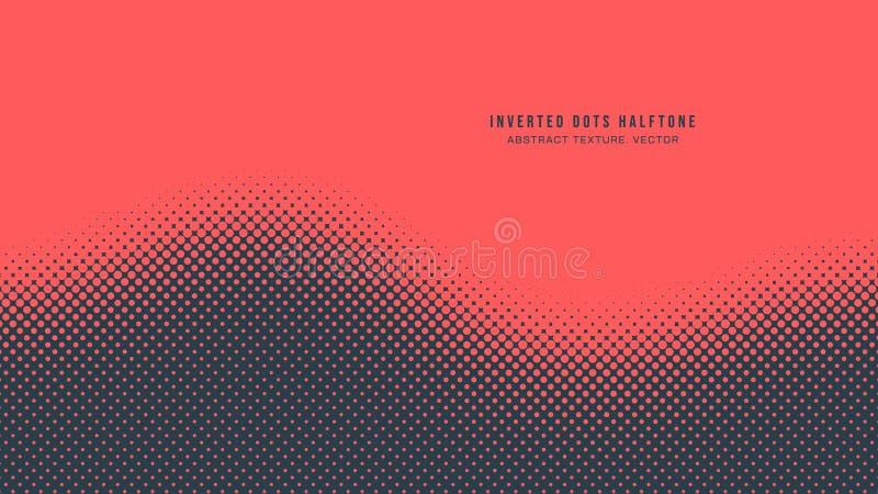 Inverted Dots Offset Half Tone Pattern Waveform Border Vector Abstract