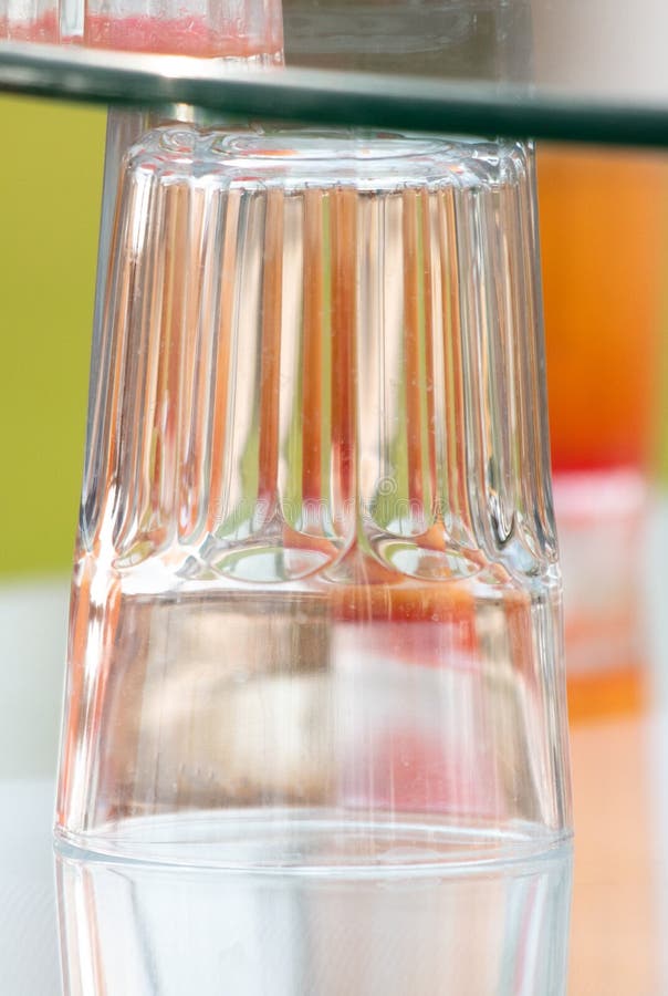 Inverted glass cut glass. stock photo. Image of transparent - 271493606