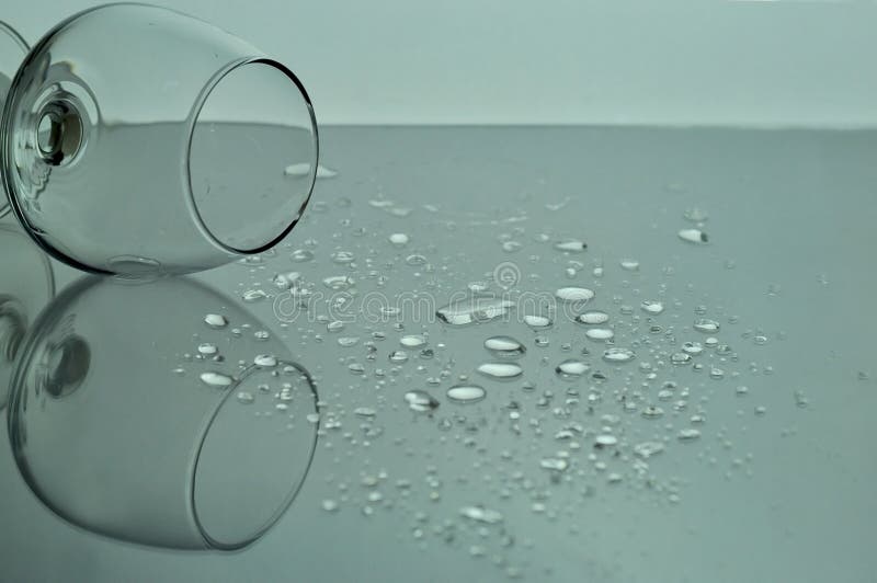 Inverted glass stock photo. Image of stain, white, liquid - 41061240