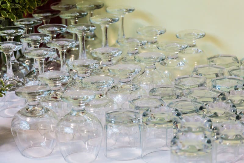 In the Inverted Glasses See the Thread with a Needle on a Yellow ...