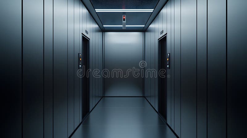 Inverted Gravity Defying Elevator Interior with Modern Design and ...