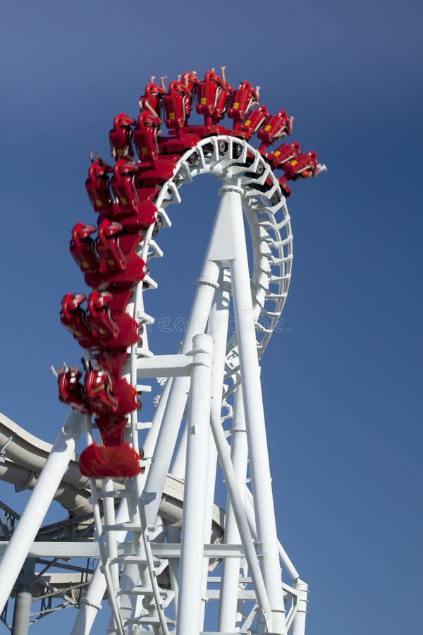 Rollercoaster ride stock photo. Image of loop, thrills - 21247098