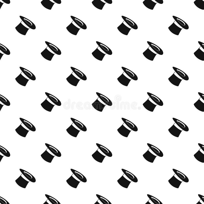 Inverted Hat Pattern Seamless Vector Stock Vector - Illustration of ...