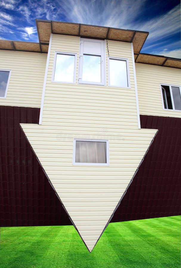 Upside Down House editorial stock photo. Image of home - 7380293