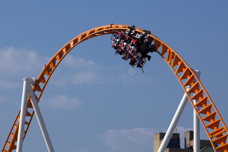 Rollercoaster (inverted) stock image. Image of jersey - 5833375